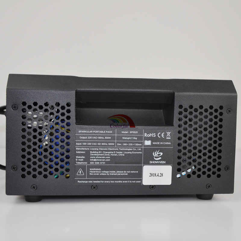 Showven Sparkular Portable battery pack for Cold Spark Machine-Stage ...